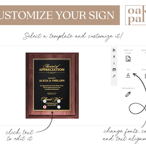 Personalized Business Award, Custom Engraved Employee Award, Wood Wall ...