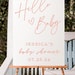 Personalized Baby Shower Sign, Hello Baby Welcome Sign, Baby Girl Baby ...