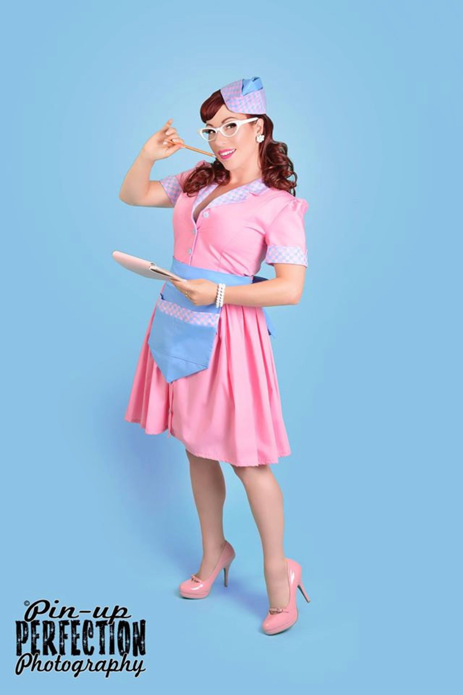 Car Hop Retro Waitress Costume Candy Shop Pin Up Dress Pinup | Etsy