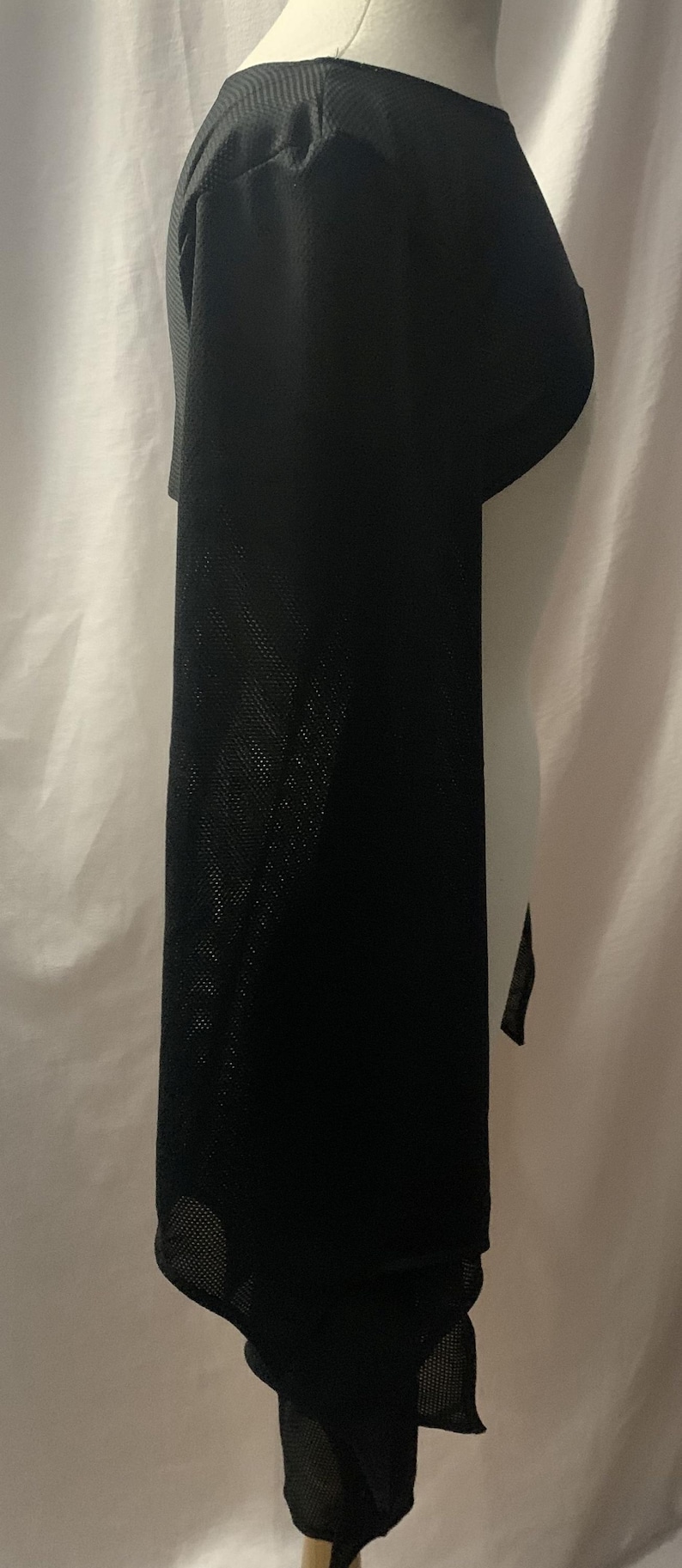 Goth Bat Shrug Black Bolero Huge Flared Scalloped Bell Sleeves ...