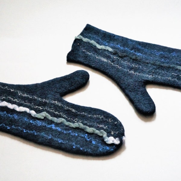 Wool Felted Mittens - Etsy