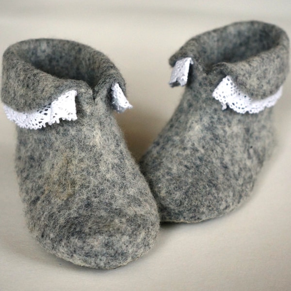 Felt Baby Booties - Etsy