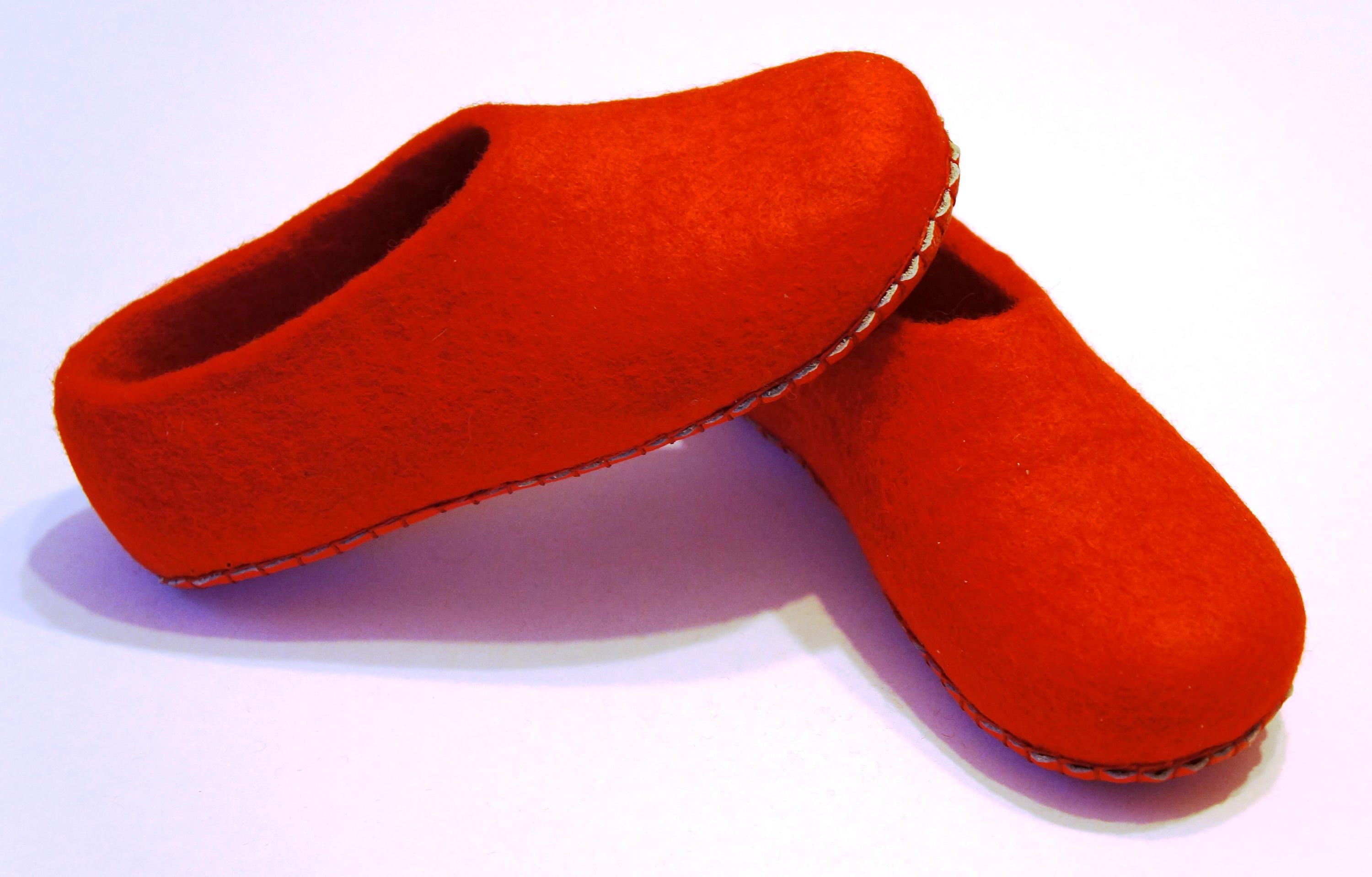 Red Women Slippers Eco Friendly Christmas Gift for Mother and Daughter ...