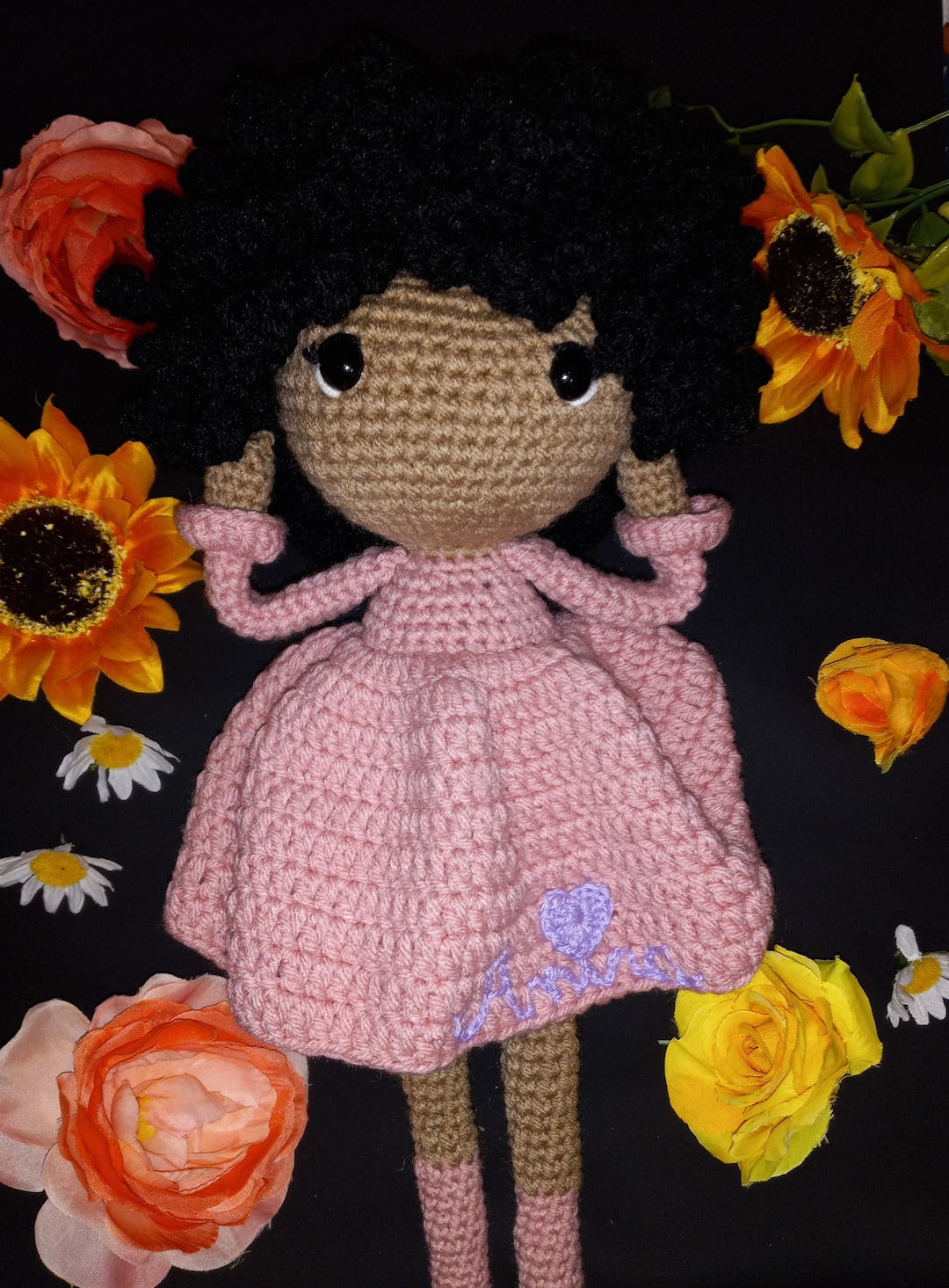 Handmade , Curly Haired Doll - Etsy