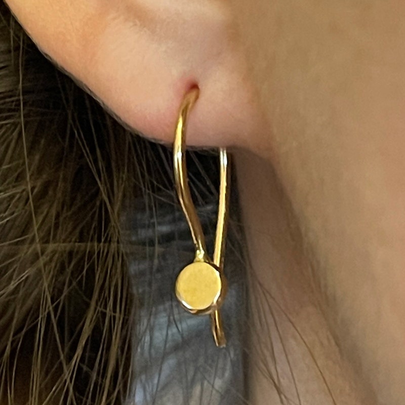 18k Gold Earrings - Etsy