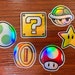 Set of 13 Super Mario Sticker Pack Power up Characters Vinyl Stickers ...