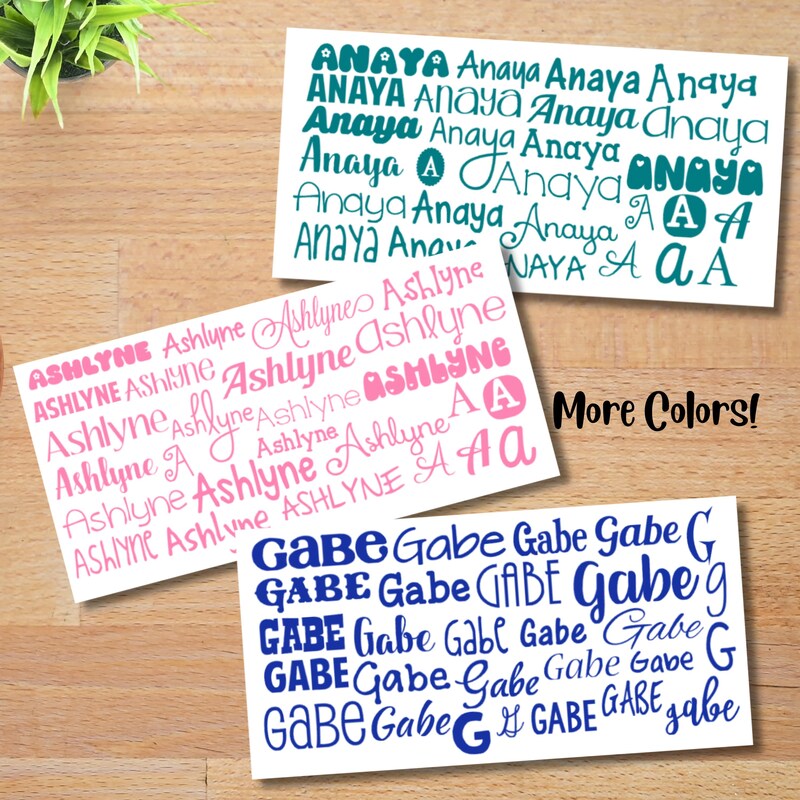 Vinyl Decal Name - Etsy