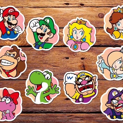 Buy Mario Party Superstars Reaction Stickers Set of 12 Vinyl Online in ...
