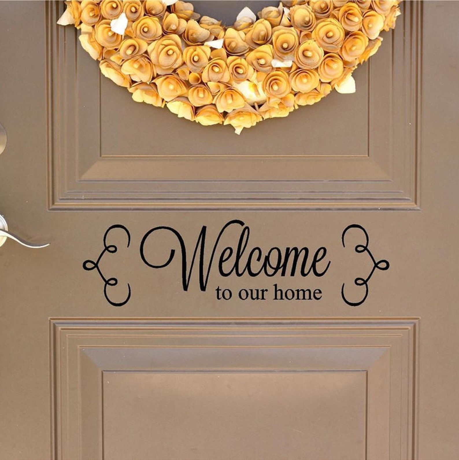 Welcome Vinyl Door Decal Home Decals Office Business - Etsy