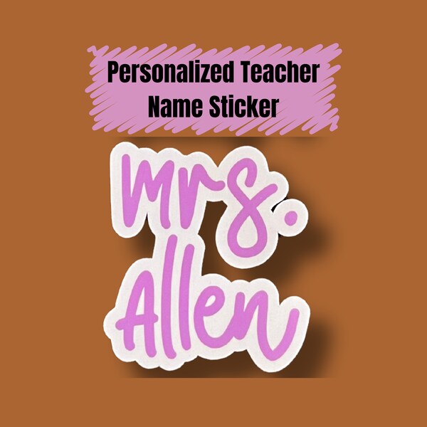 Teacher Name Plate - Etsy