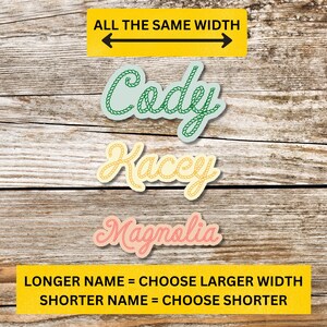 Personalized Rope Name Sticker, Western Cowboy Cowgirl Style, Water ...