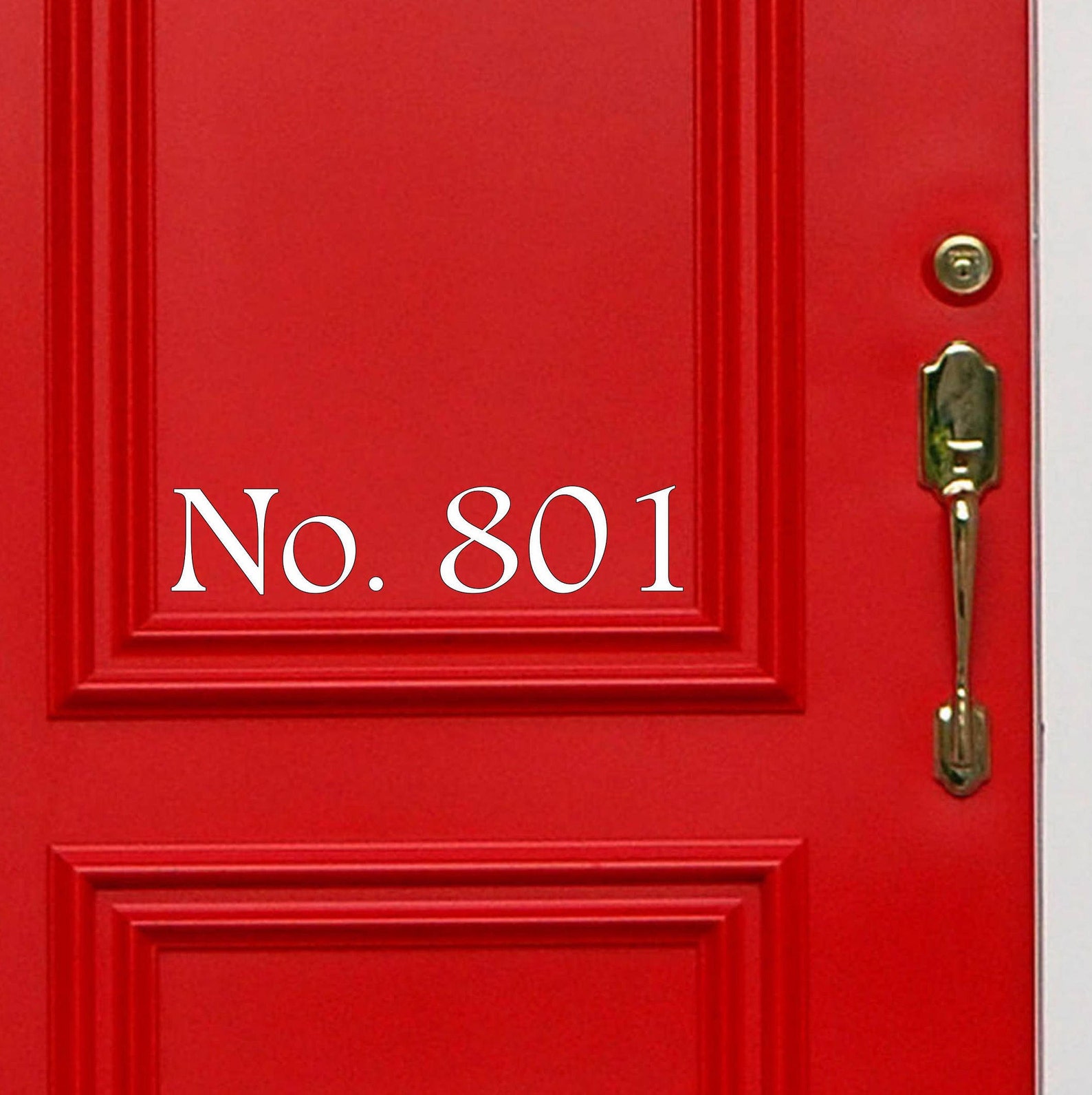 Custom House Number Vinyl Door Decal Address Decals Home - Etsy