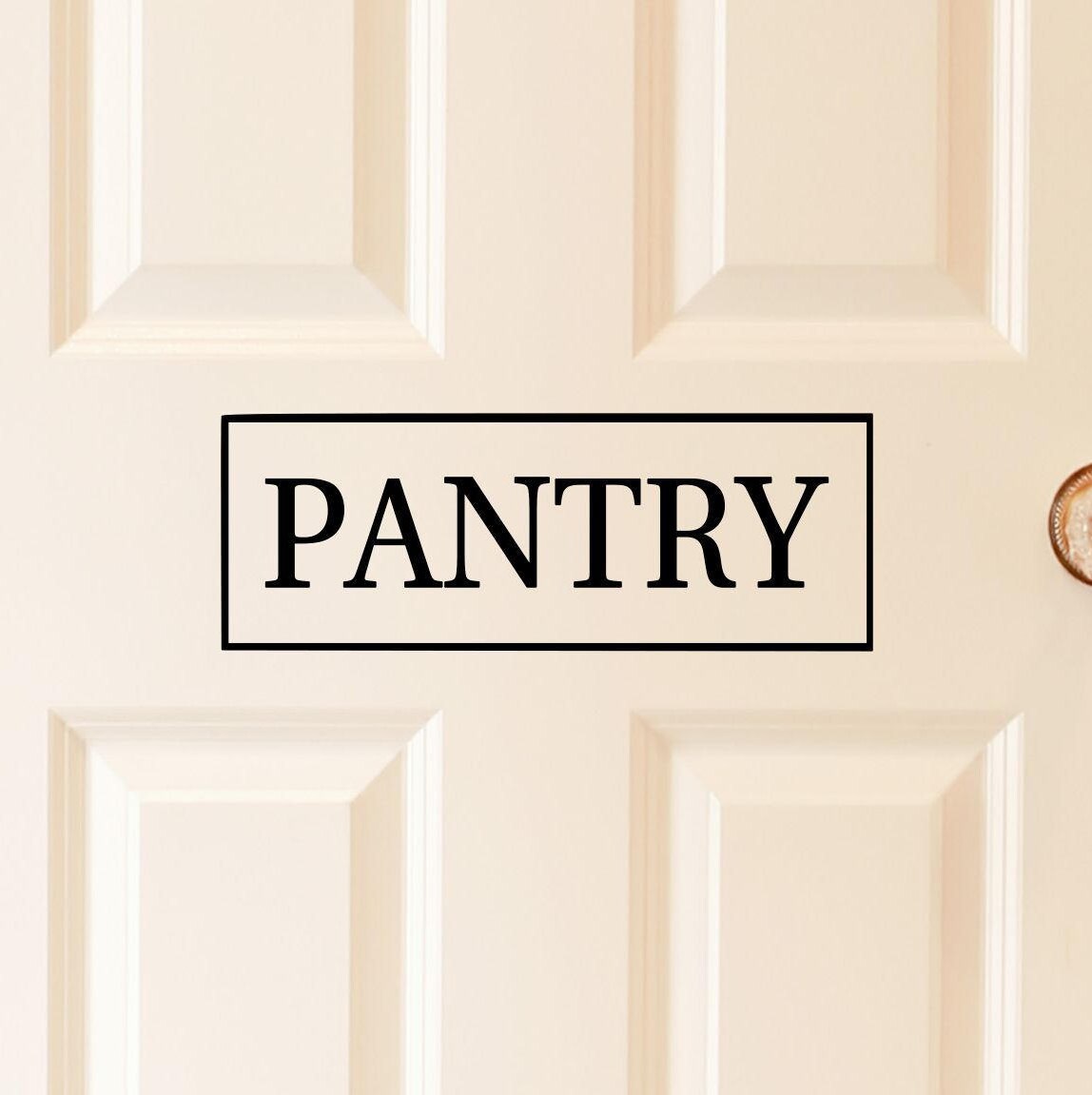 Pantry Vinyl Decal Kitchen Decals Home Wall Art Door | Etsy
