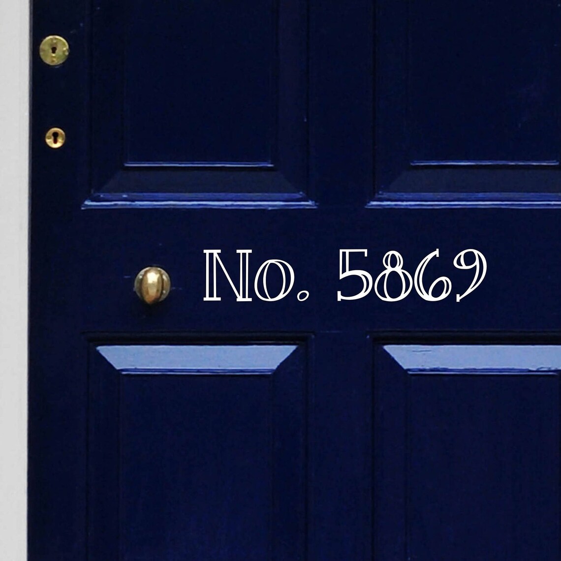 Custom House Number Vinyl Door Decal Address Decals Home - Etsy