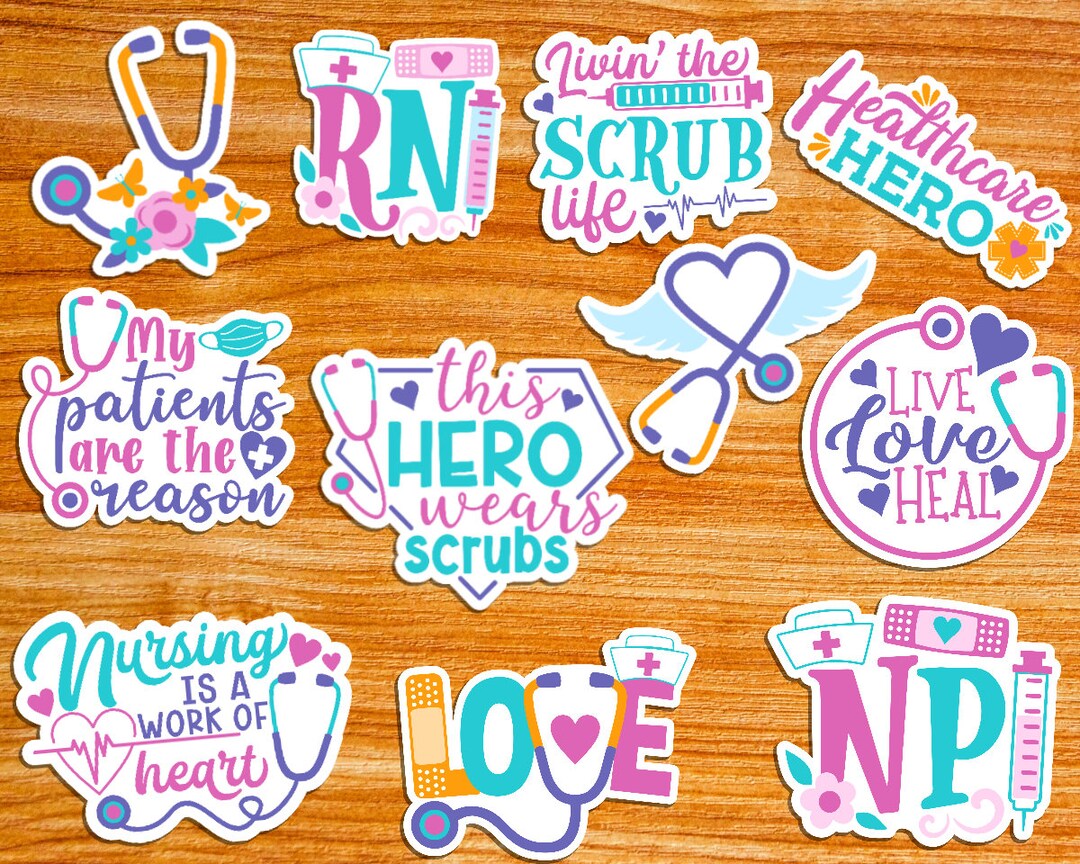 Nursing Nurse Handmade Stickers | Nursing Stickers, Nurse Stickers - Etsy