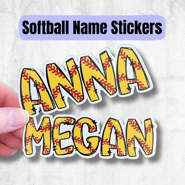 Softball Sticker - Etsy