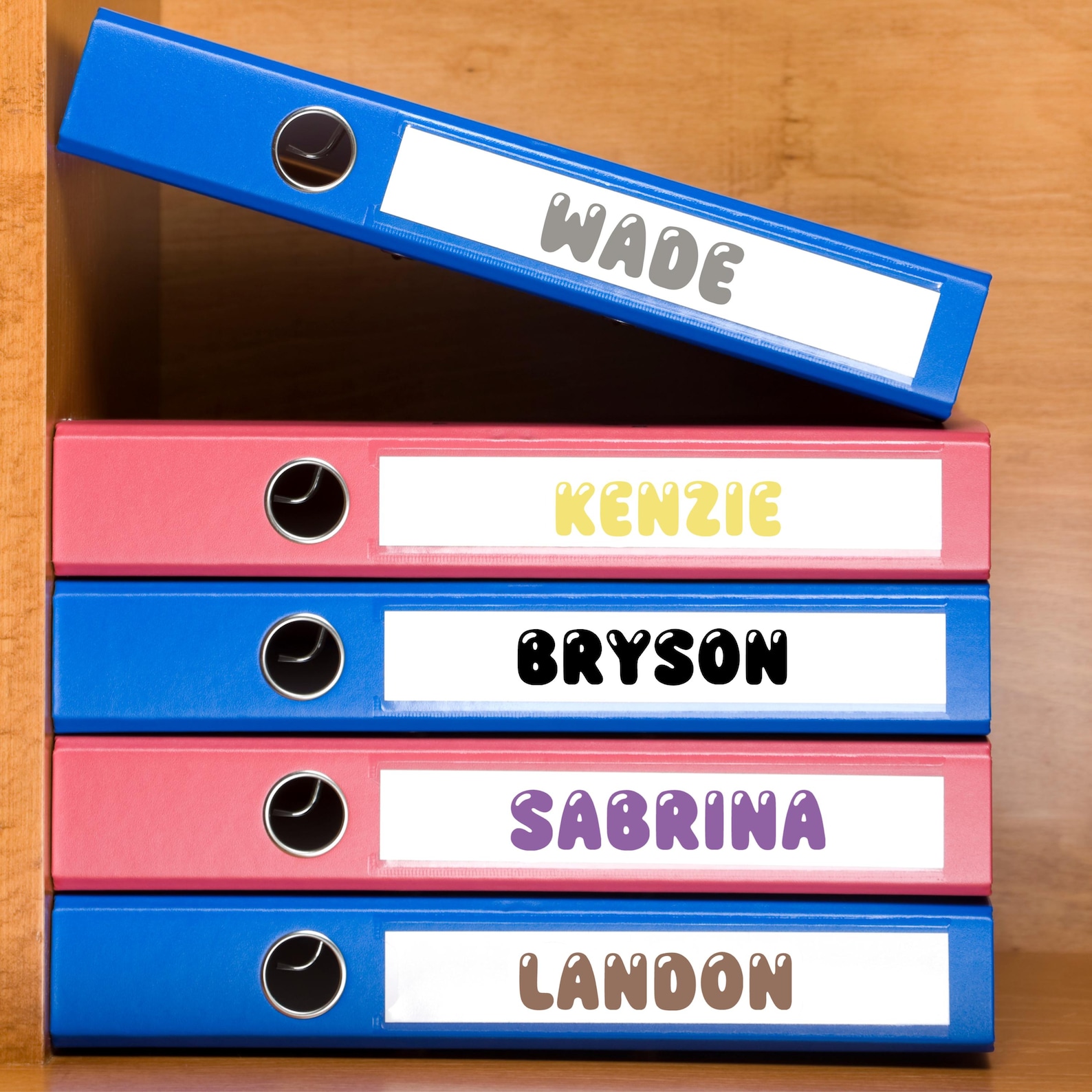 Personalized Bubble Letter Name Sticker - Custom Water Bottle, Laptop ...