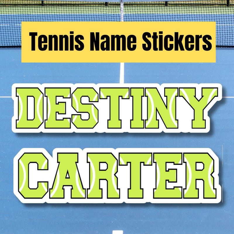 Tennis Stickers - Etsy