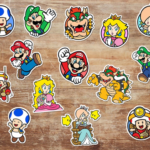 Mario Stickers - Etsy