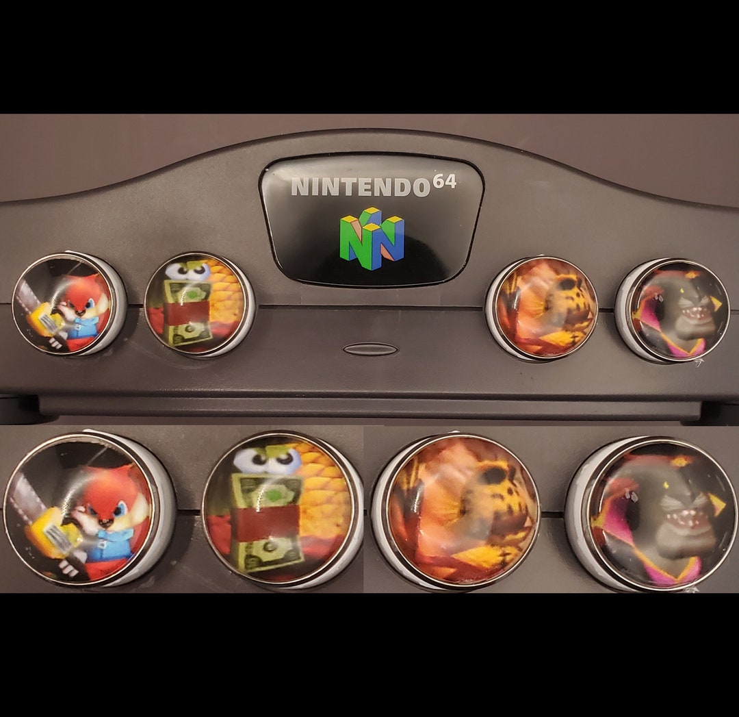 Glass N64 Port Covers Conker's Bad Fur Day Style - Etsy