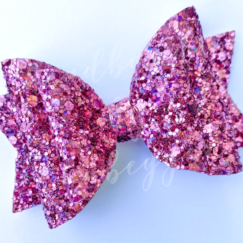 Hot Pink Hair Bow - Etsy