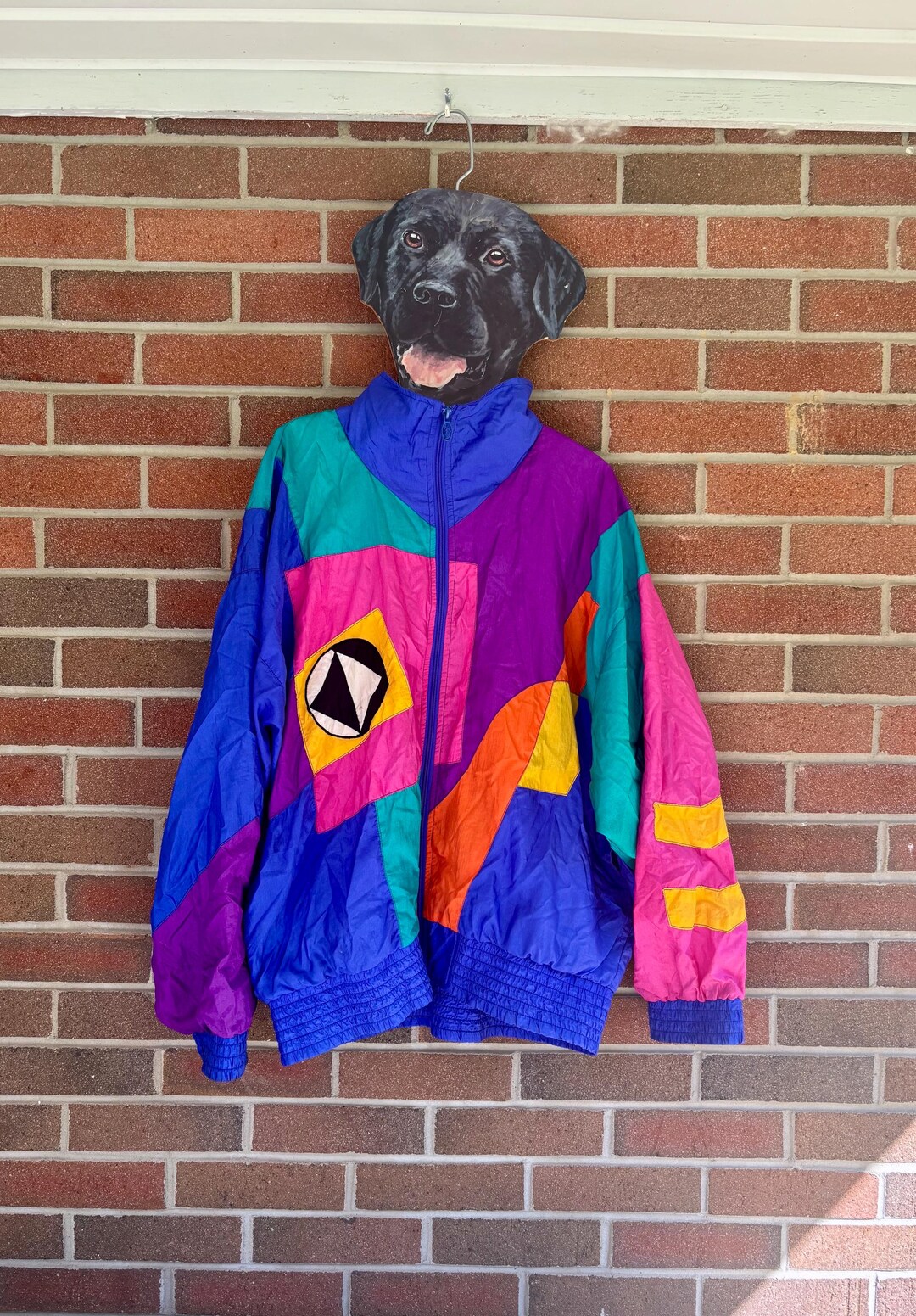 80s Colorblock Pink Purple Checker Vintage Lavon Athletic Track ...