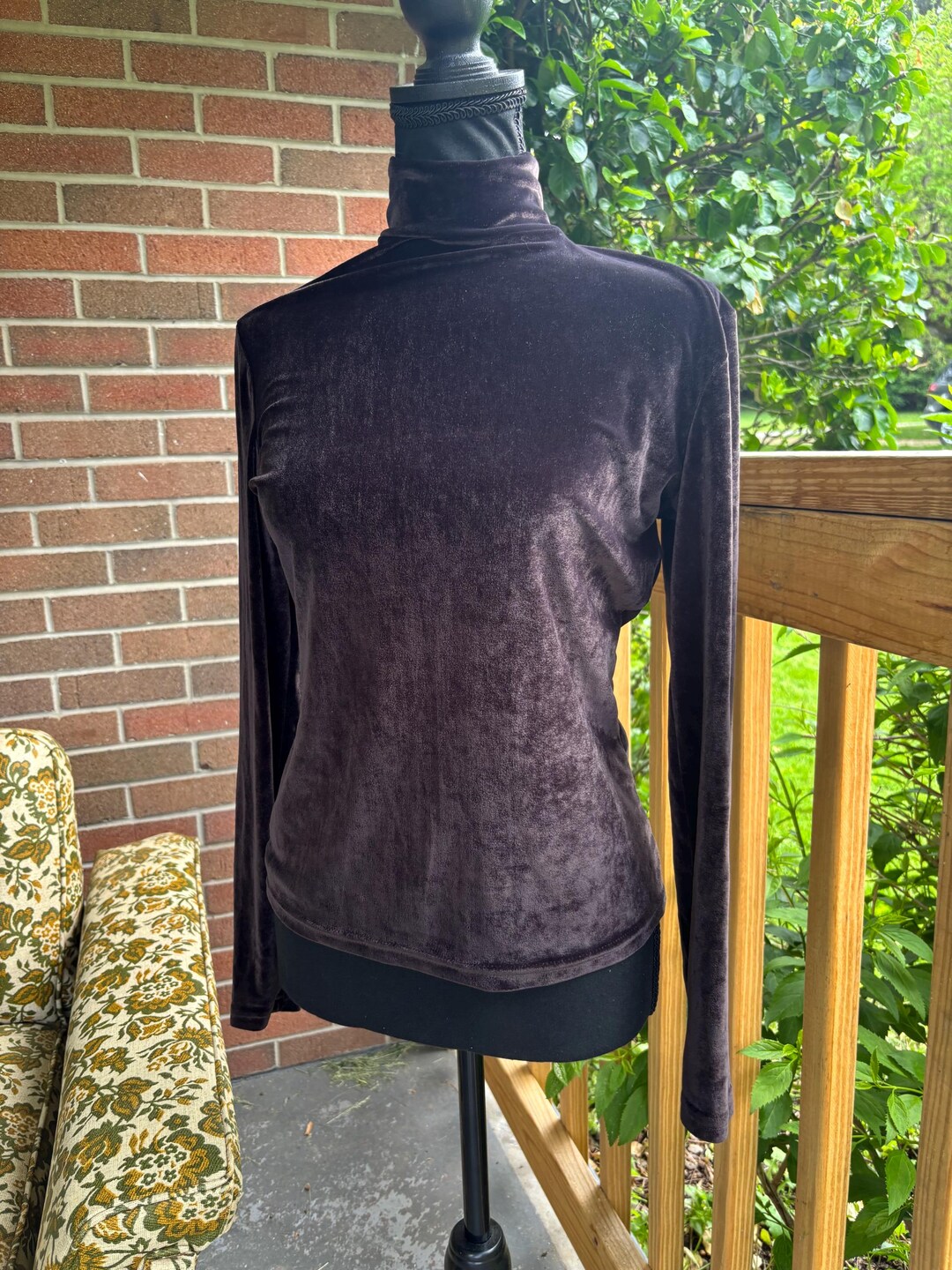 90s Brown Teddy Bear Express Tricot Velvet Soft Stretch Longsleeve ...