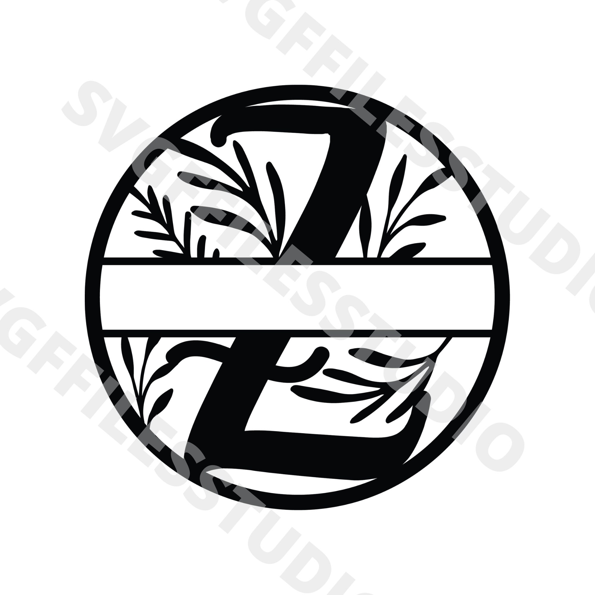 Monogram SVG, Split Monogram SVG, Alphabet SVG, Initial Svg, Last Name ...