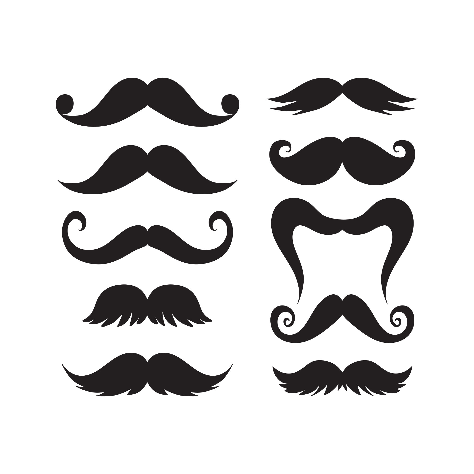 Mustache SVG, Mustaches Svg, Mustache Clipart, Moustach Svg Files - Etsy