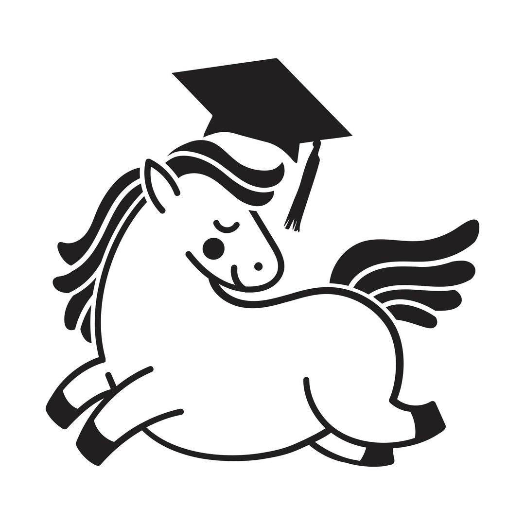 Graduation SVG, Graduation Cap Svg, INSTANT DOWNLOAD, Pony Svg File ...