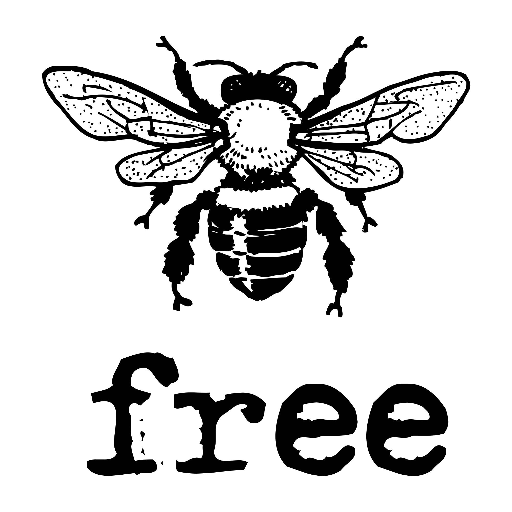 Bee Free SVG, INSTANT DOWNLOAD Digital Art Png and Svg - Etsy