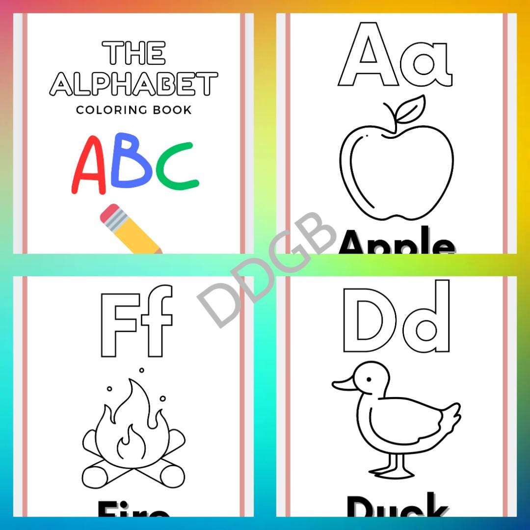 ABC Coloring Adventures, Colouring in Book, Early Years Education, Ages ...