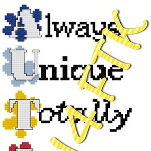 Autism Awareness 1 PDF Cross Stitch Pattern - Etsy