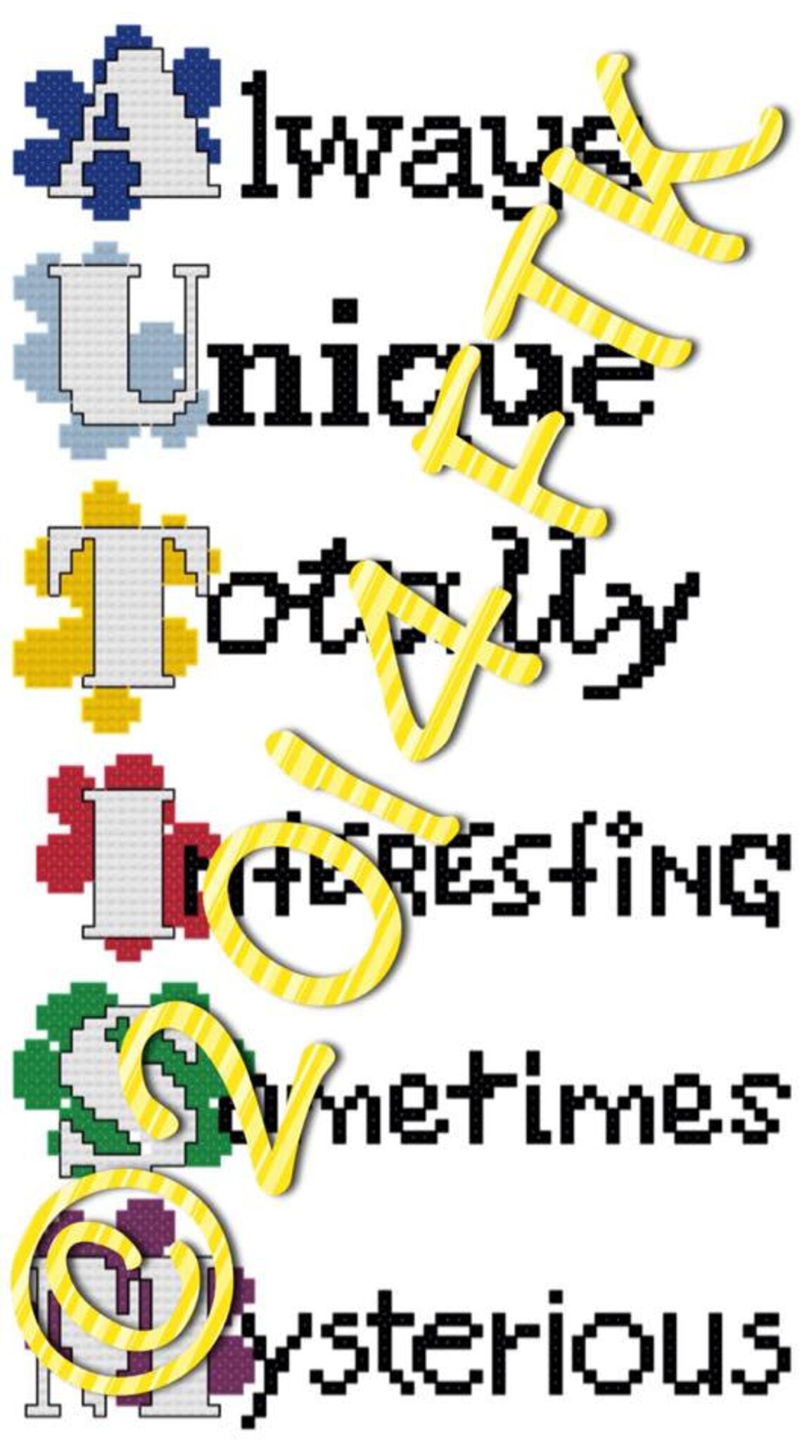 Autism Awareness 1 PDF Cross Stitch Pattern - Etsy