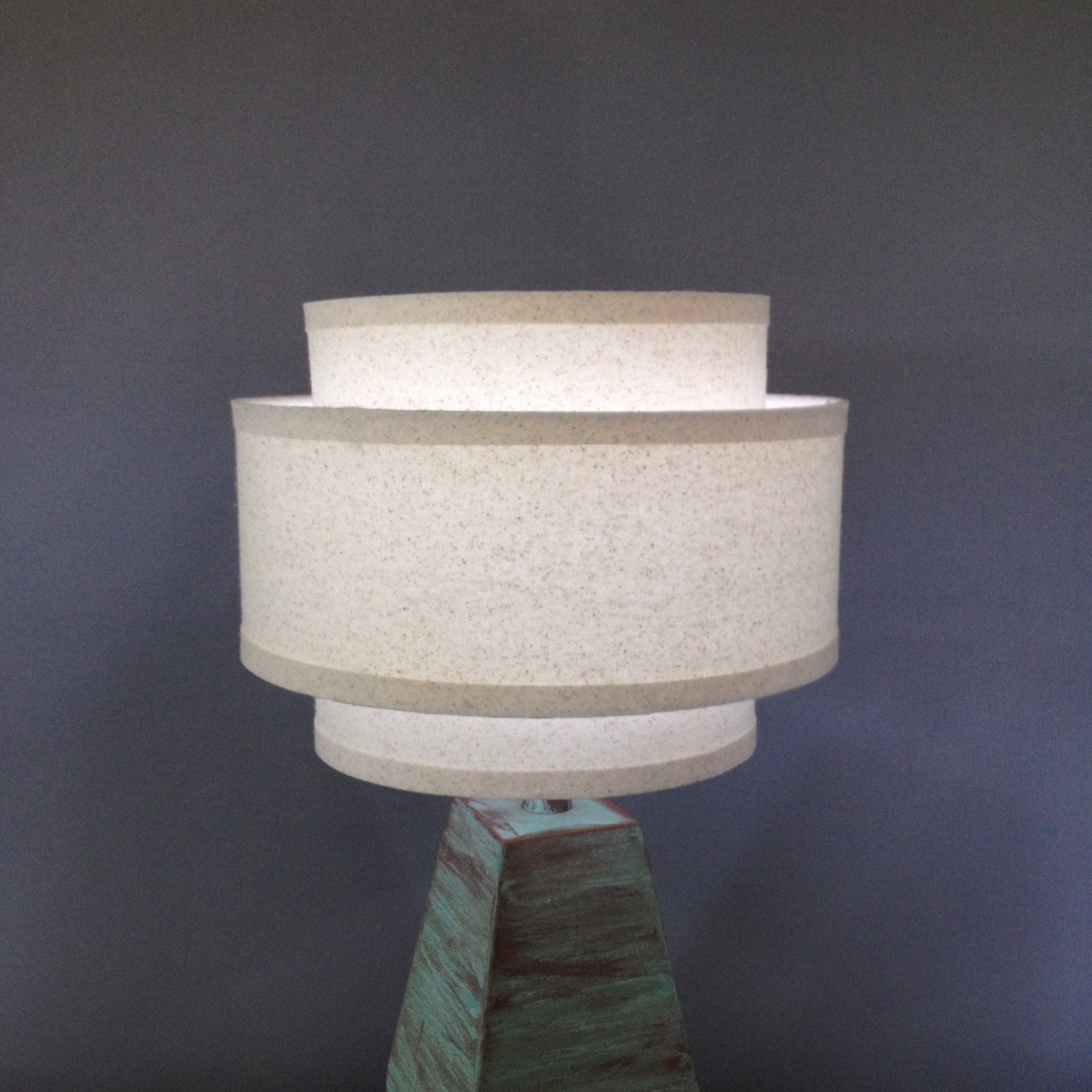 3-tier 12 Hardback Lamp Shade in Muslin Fabric With Edge - Etsy