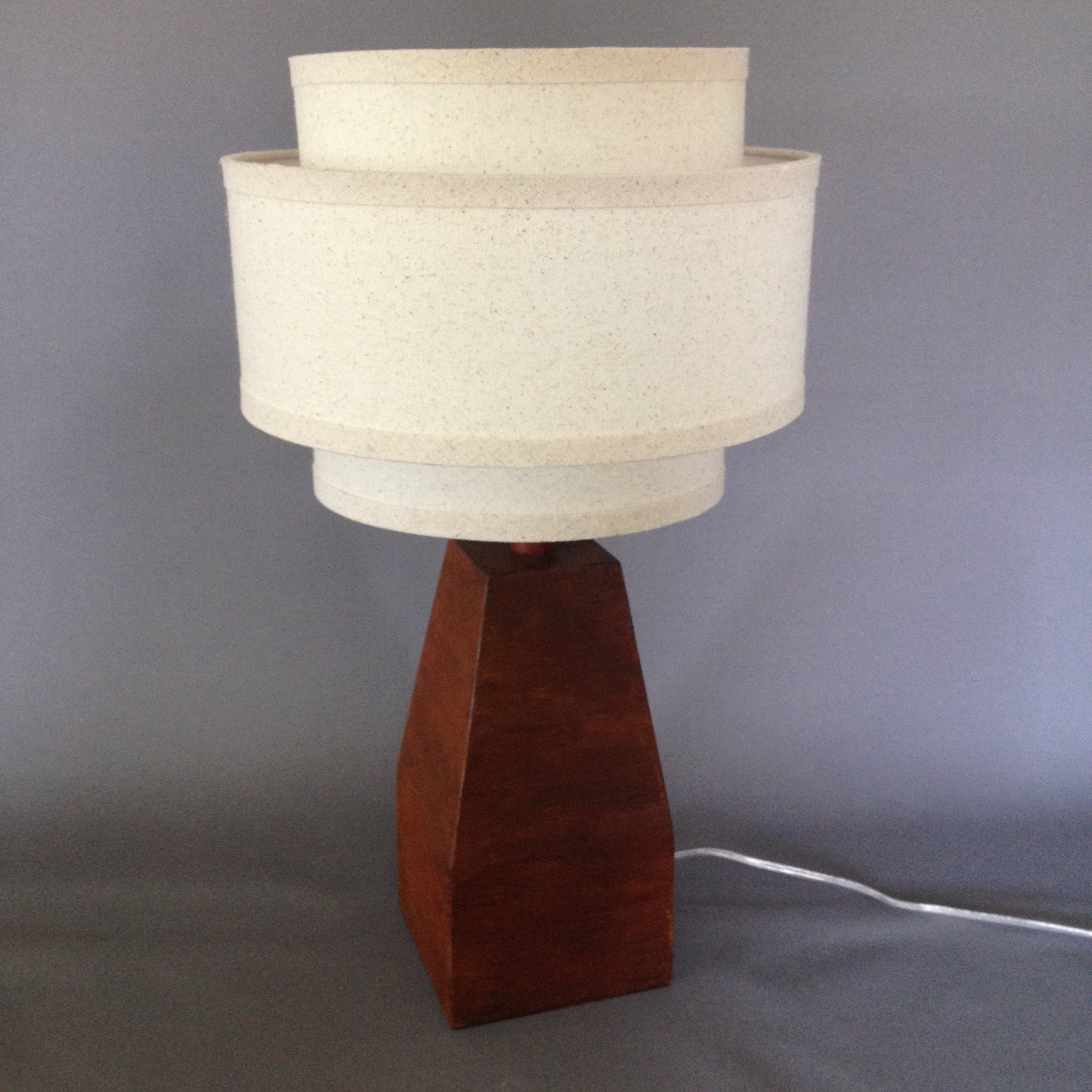 3-tier 12 Hardback Lamp Shade in Muslin Fabric With Edge - Etsy
