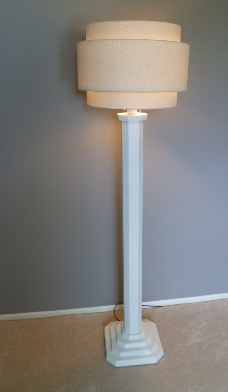 3-tier 18 Hardback Lamp Shade in Off-white Muslin - Etsy