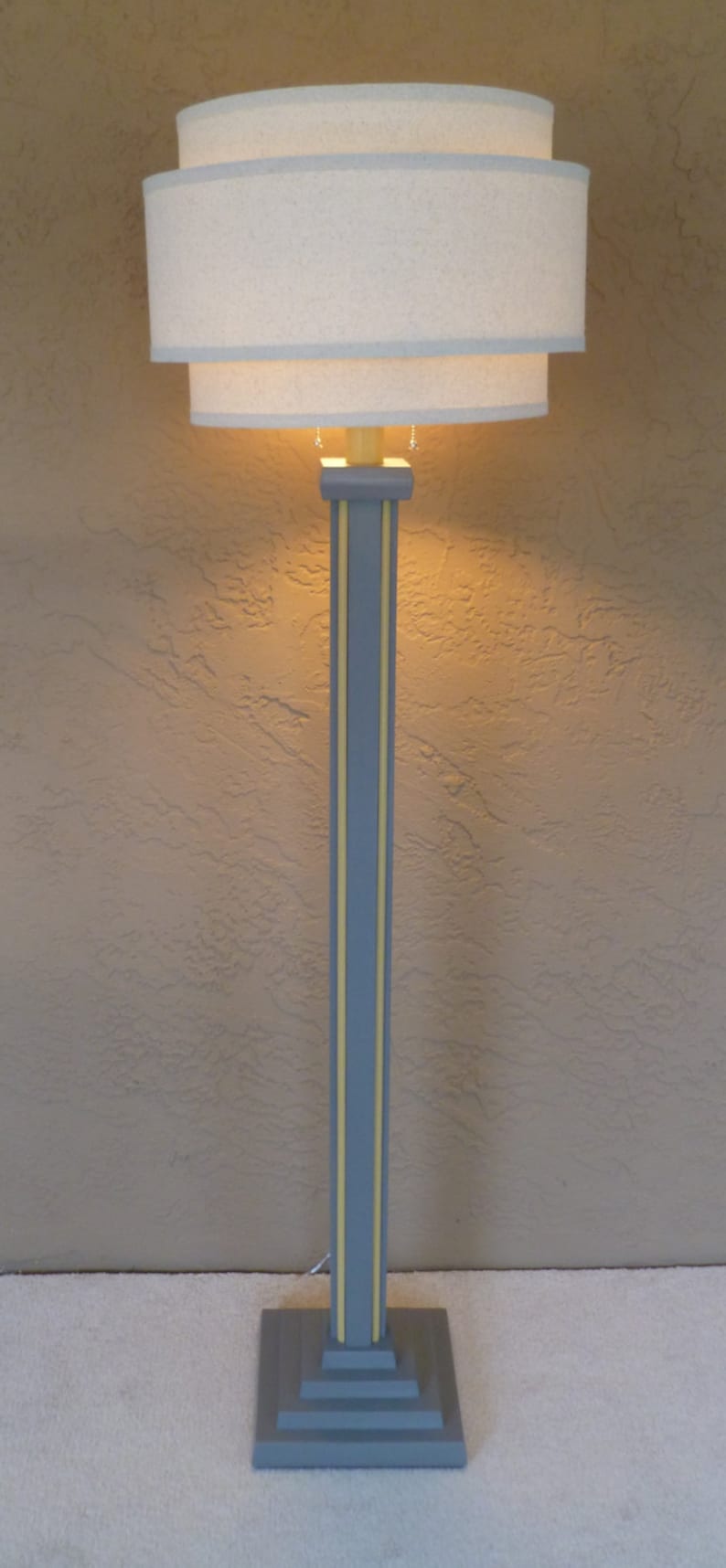 3-tier 18 Hardback Lamp Shade in Off-white Muslin Fabric - Etsy