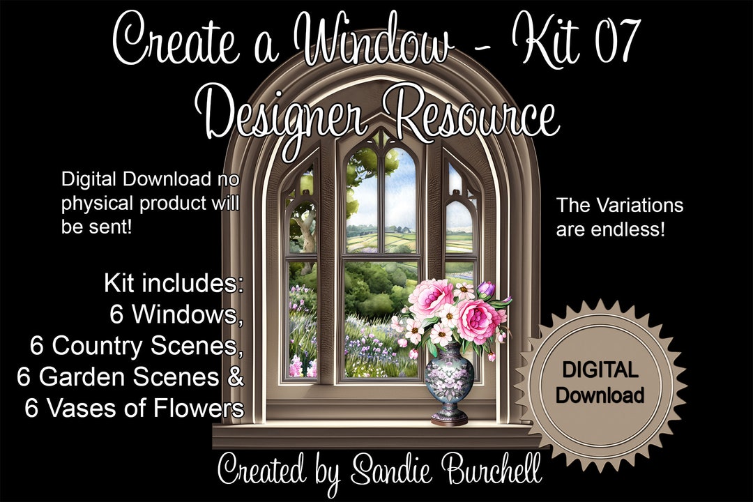 Create a Window Kit 07 Designer Resource - Etsy