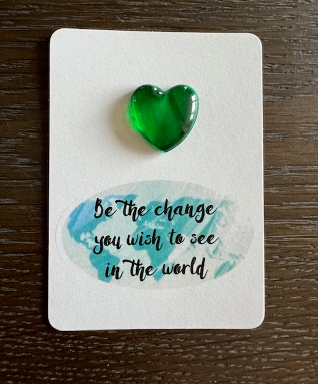 Nuggets of Wisdom, Positive Glass Pocket Heart, Comforting Gift ...