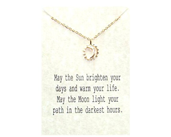 May the Sun Brighten You Days and Warm Your Life. May the Moon - Etsy