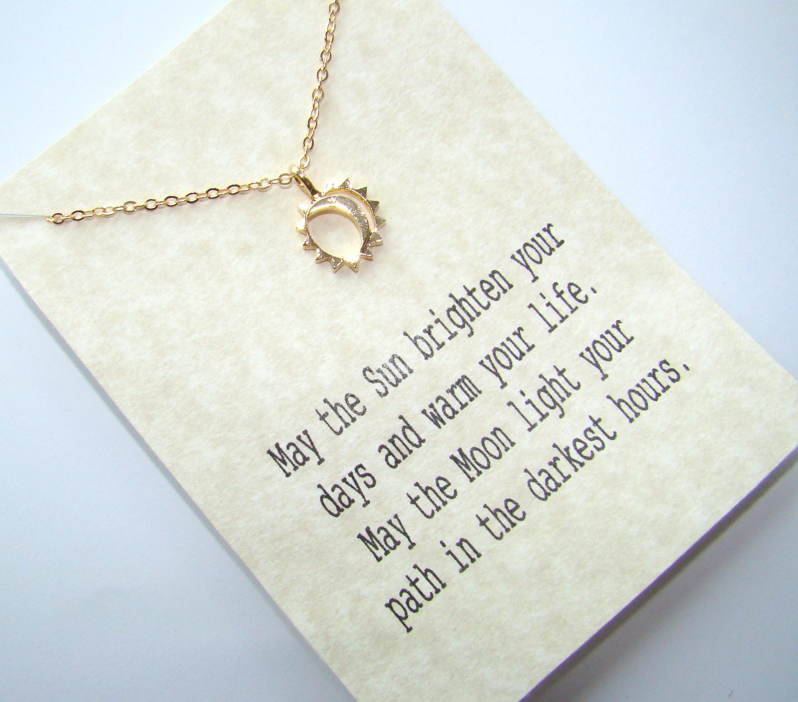 May the Sun Brighten You Days and Warm Your Life. May the Moon - Etsy