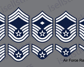 Air Force Enlisted Rank - Etsy