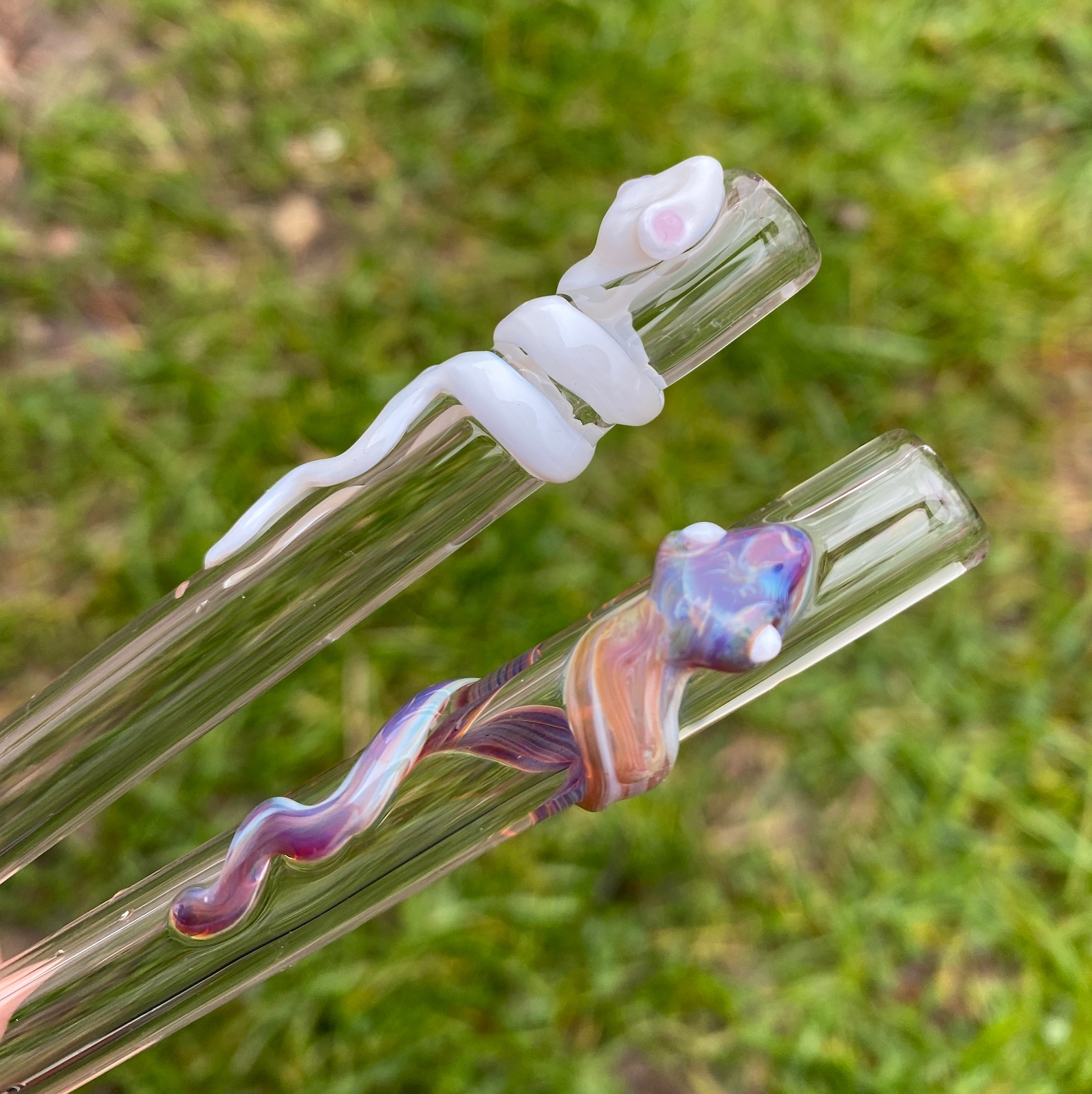 Glass Snake Straws - Etsy