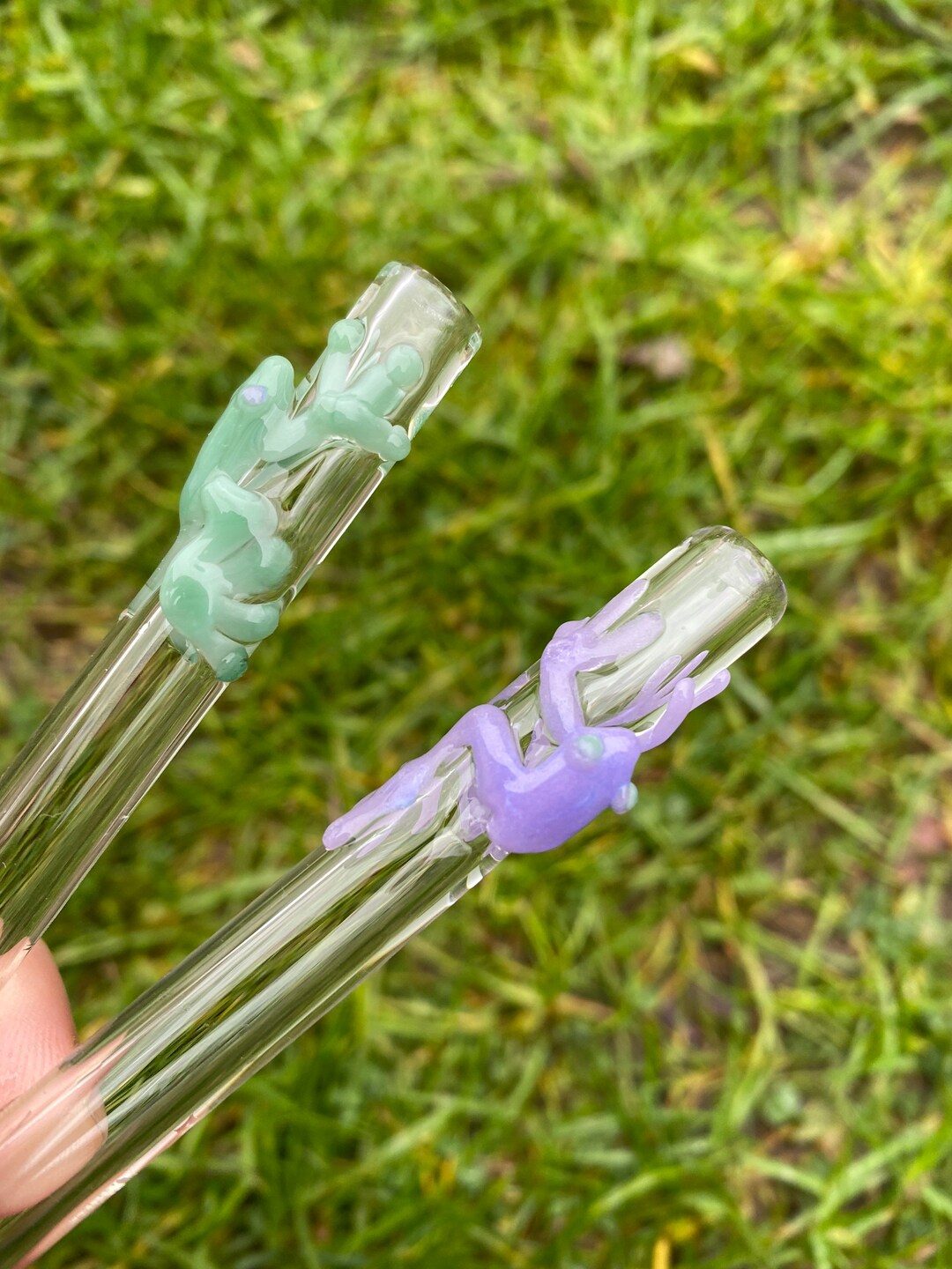 Glass Frog Straws - Etsy