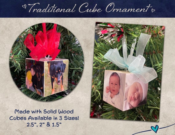 Personalized Cube Ornament Keepsake Gift Family Friends - Etsy