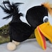 Crow Bird Animal Marionette Puppet on Two Strings | Animal Puppet Toy ...