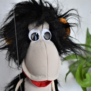 Monkey Marionette Puppet on Three Strings, Monkey Soft Toy Puppet ...