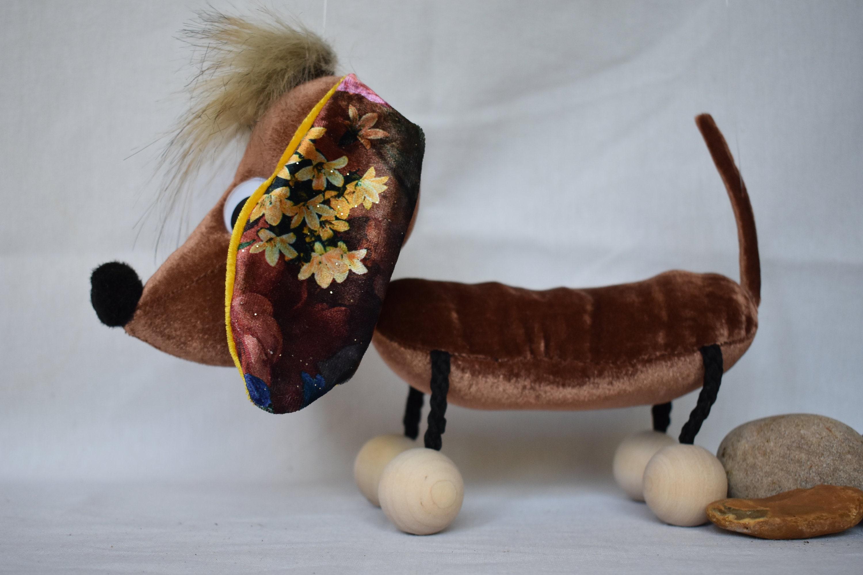 Dachshund Dog Puppet on Two Strings, Animal Marionette Doll, Puppet ...