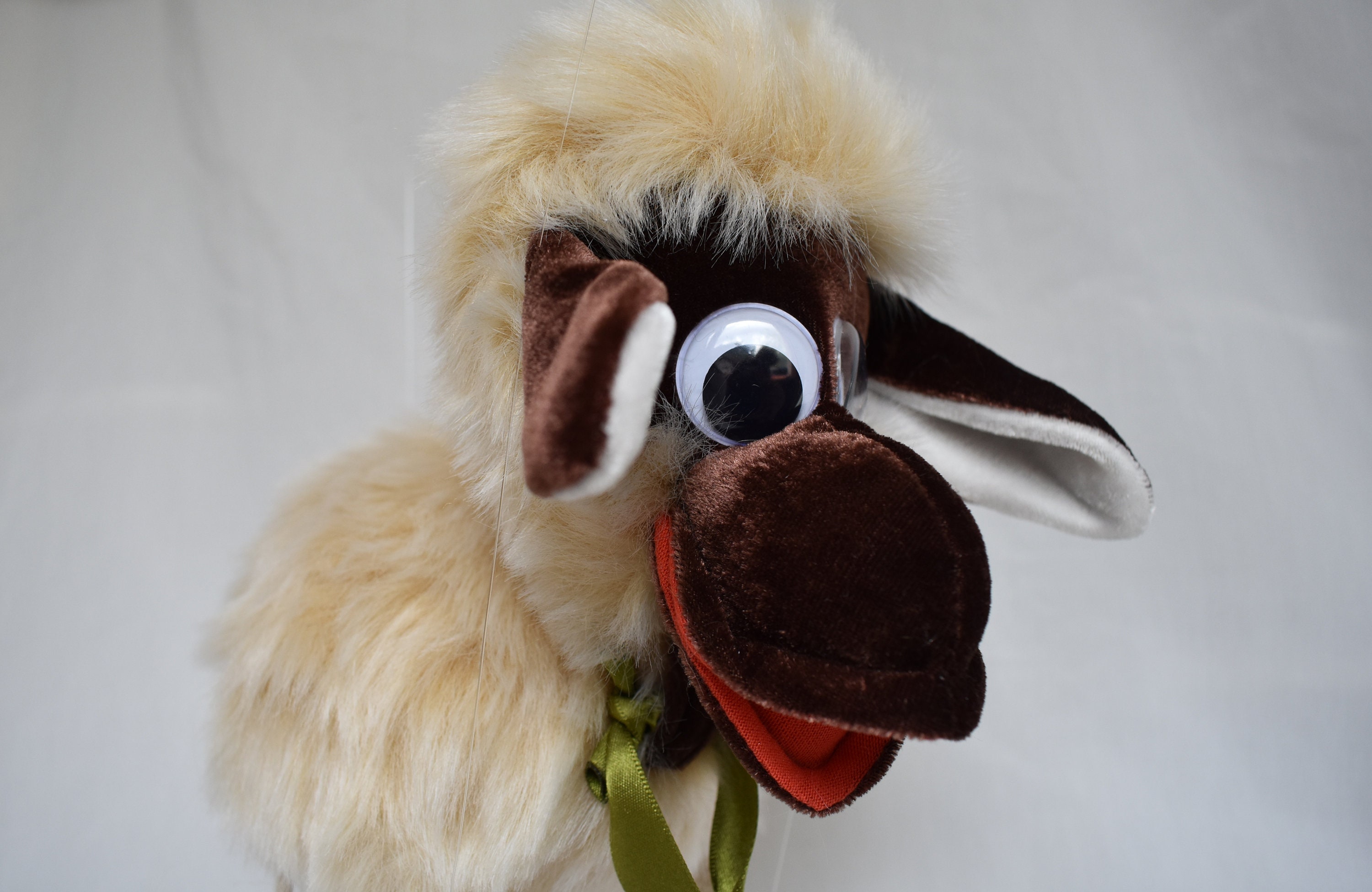 Sheep Puppet Marionette on Four Strings, Puppets on String, Sheep ...